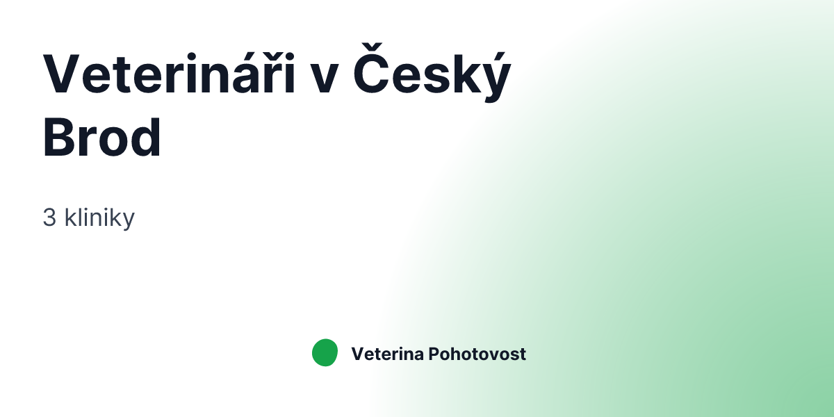 Veterina Český Brod – Veterinární kliniky a pohotovosti – Veterina ...